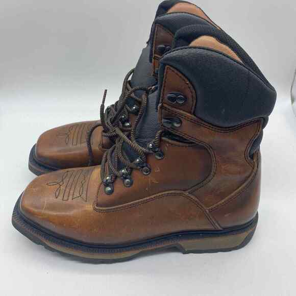 Toro | Shoes | Toro Mens 8d Tan Leather Slip Resistant Square Soft Toe ...